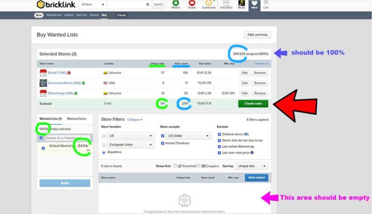 Bricklink Ordering Tutorial - LEGO® MOC Instructions
